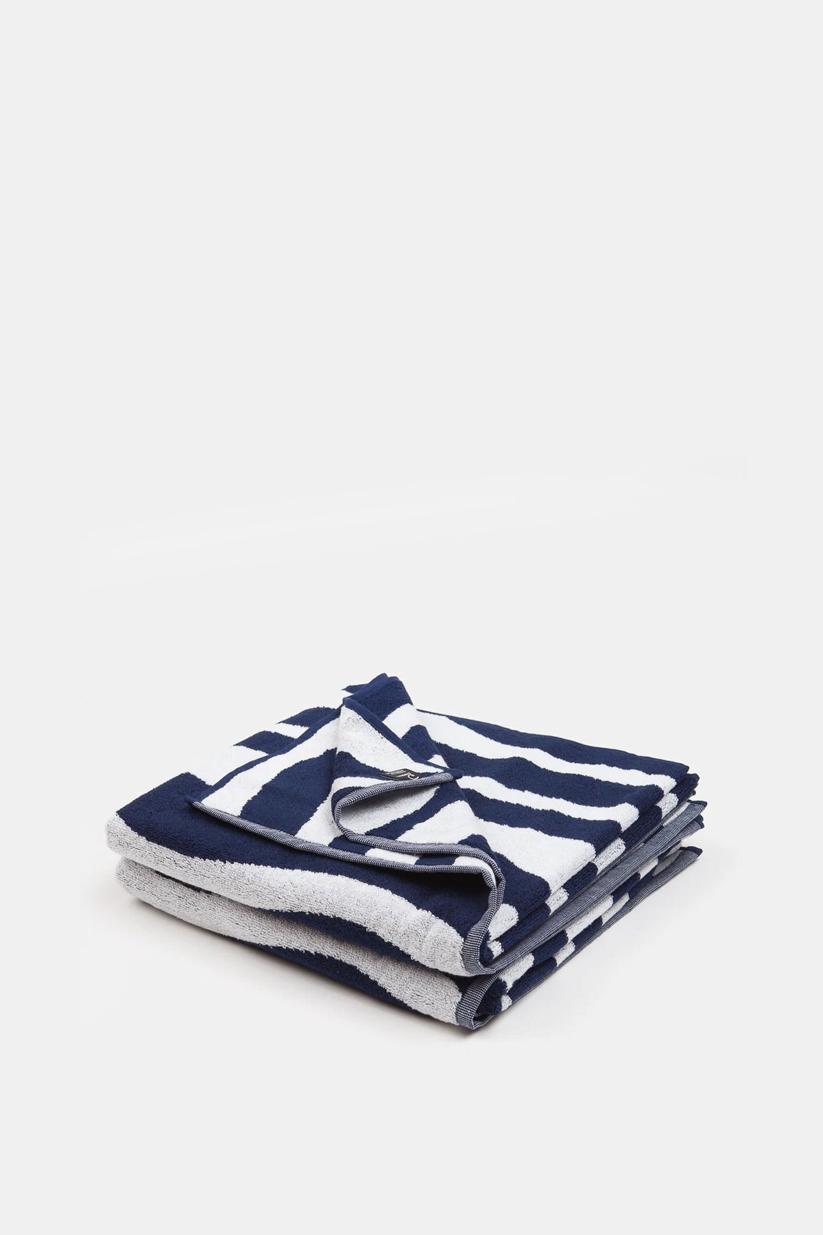 Waves of The Navy Bath Towel - Set of 2 | HOMEBRED